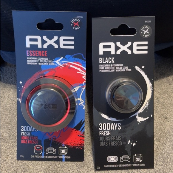 Other | Axe Essence Car Air Freshener Gel Can And Axe Black Mini Clip ...